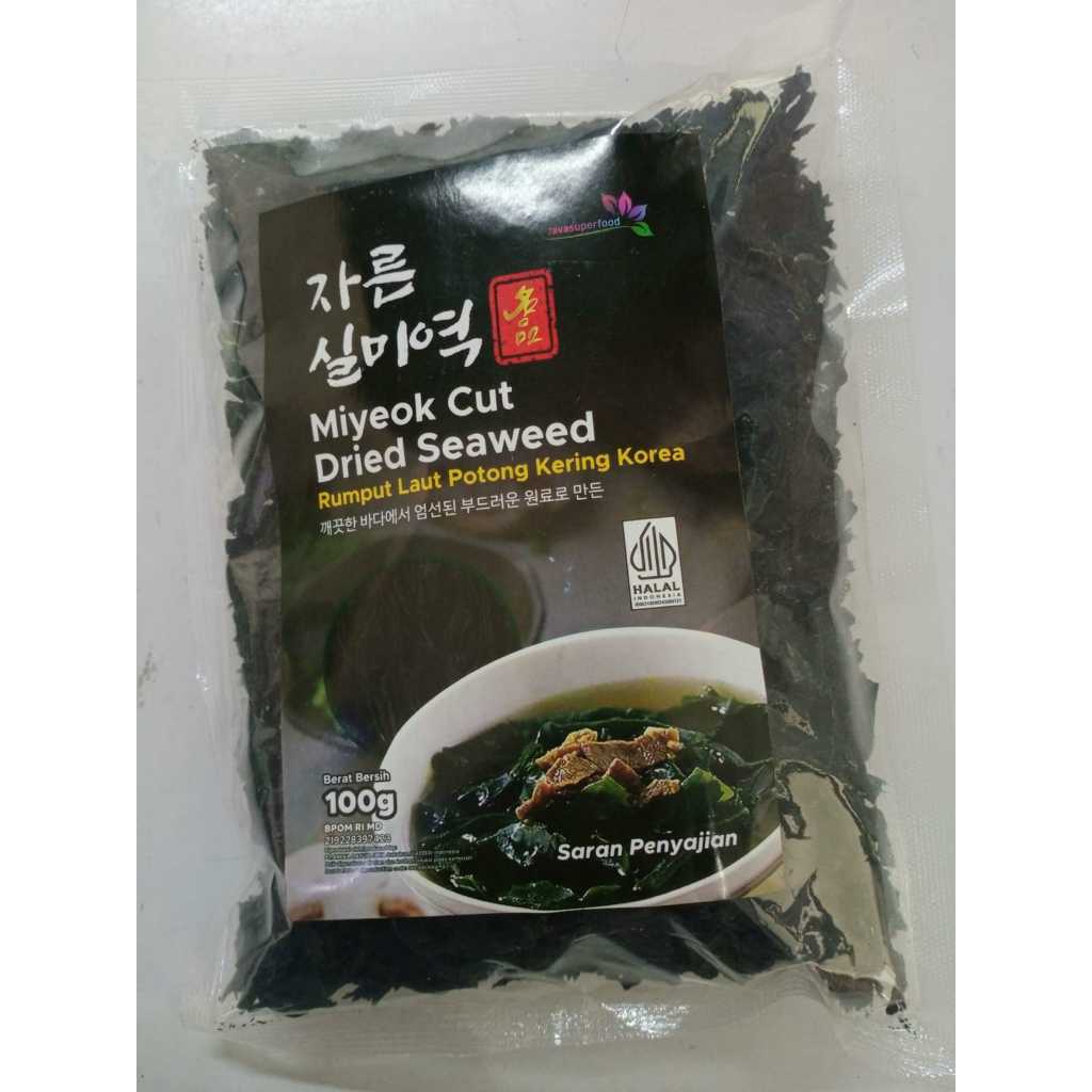 Jual Cut Wakame Miyeok Rumput Laut Dried Seaweed 100 Gram | Shopee ...