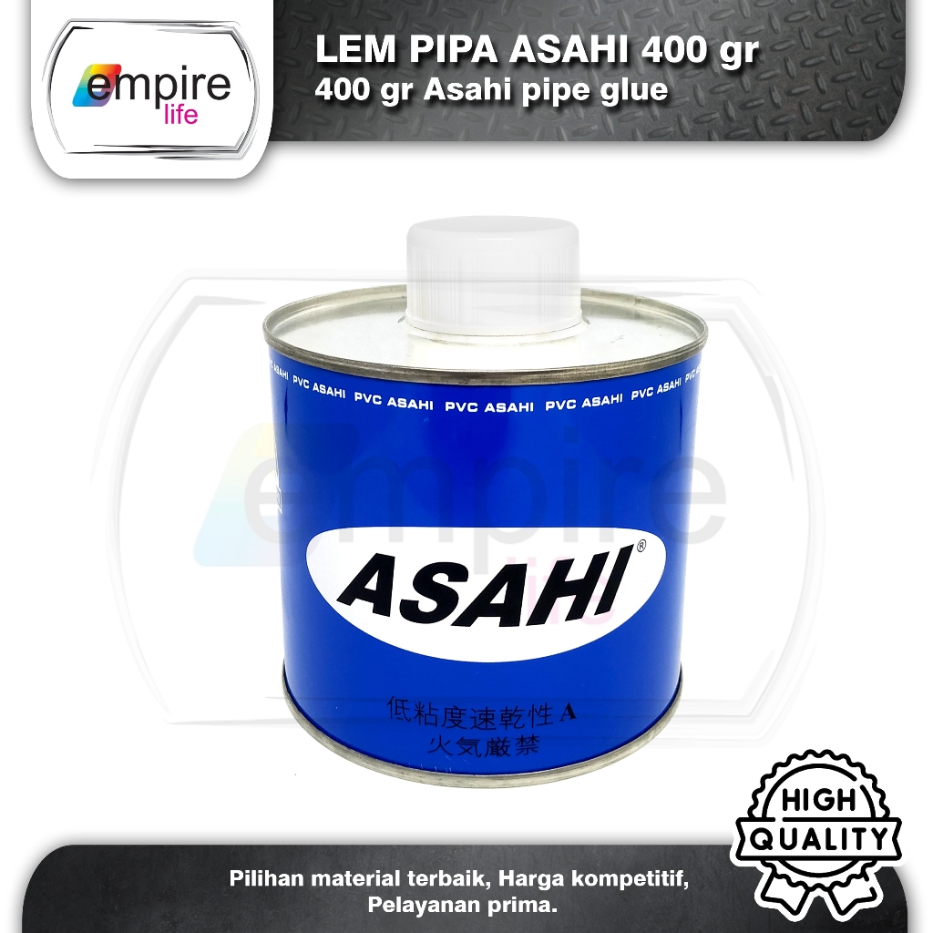 Jual LEM ASAHI KALENG 400GR / LEM PIPA PARALON / LEM PVC | Shopee Indonesia