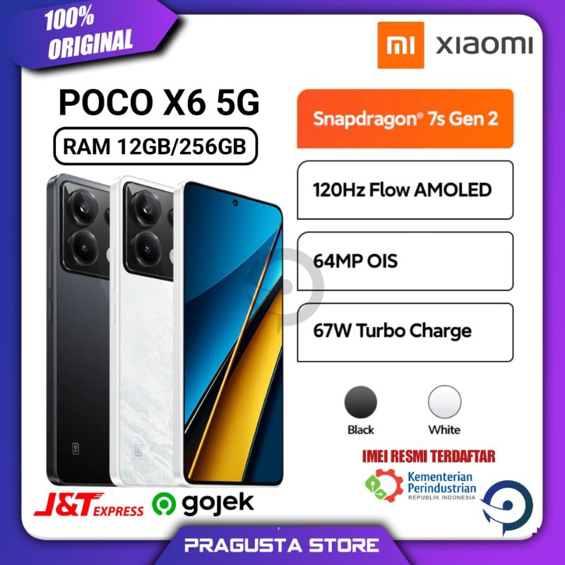 Jual Xiaomi Poco X6 5G 12/256 Gb Original 100% Garansi Resmi Indonesia | Shopee Indonesia