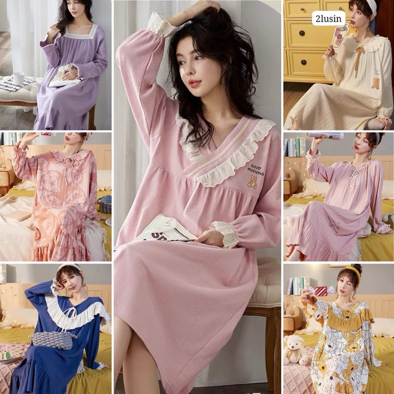 Jual Daster Wanita Import Style Korea | Daster Premium Fashion | Shopee ...