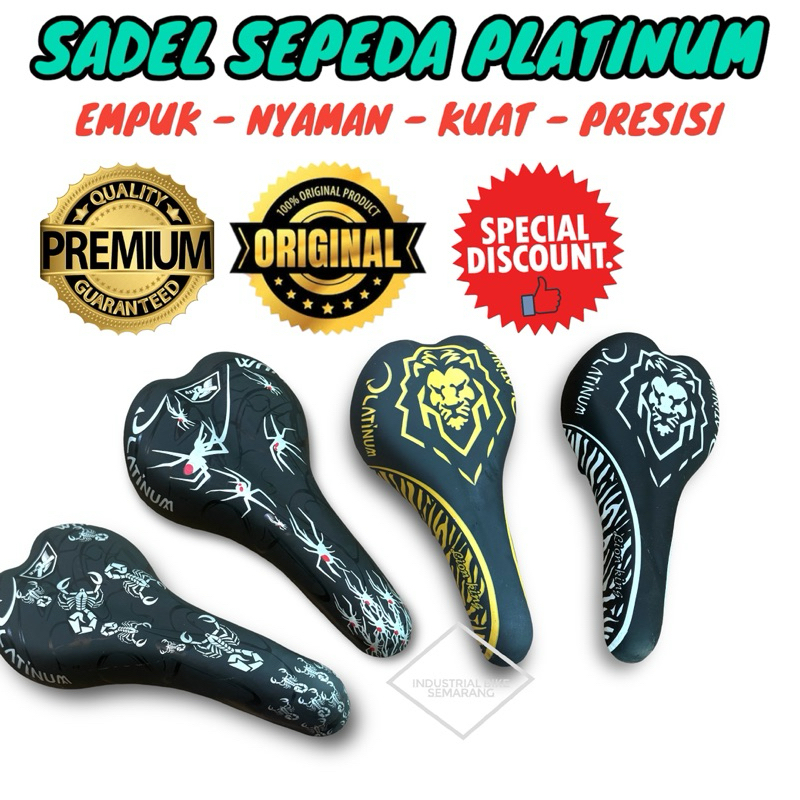 Jual (( PLATINUM SADEL )) SADEL JOK SEPEDA EMPUK NYAMAN COCOK SADEL ...