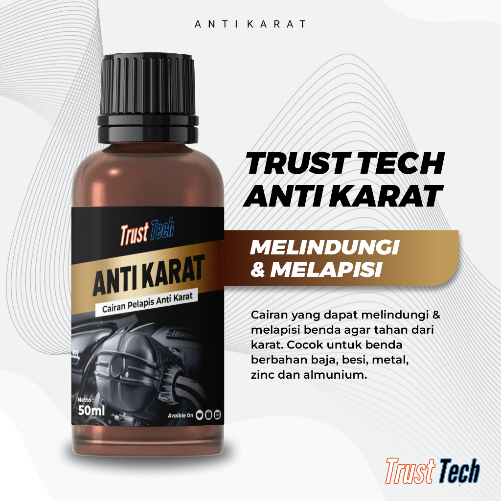 Jual Trusttech Anti Karat Pelapis Karat Pada Besi Baja Stainless Chrome ...
