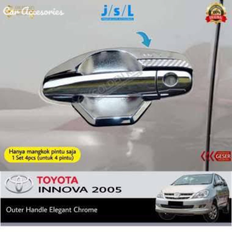 Jual INNOVA 2004 2006 2008 2010 2012 2014 PAKET HANDLE MANGKOK COVER CHROME SILVER LOGO MEDAN ...