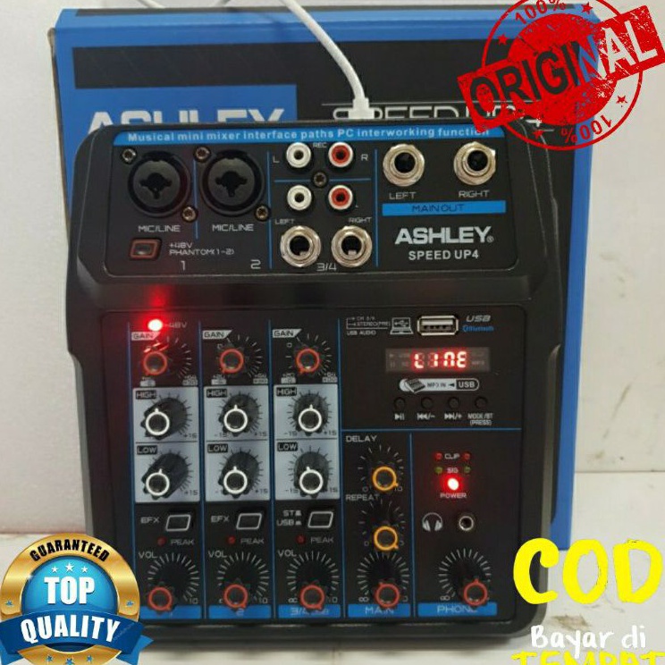 Jual Jq MIXER ASHLEY SPEED UP4 SPEED UP 4 MG4CX MG 4CX MG 4 CX EFX 4 SM42 SM 42 4 CHANNEL ...