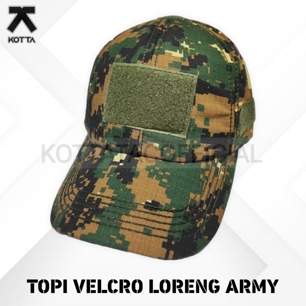 Jual TOPI TACTICAL VELCRO LORENG ARMY TNI MALVINAS DIGITAL GURUN MARPAT ...