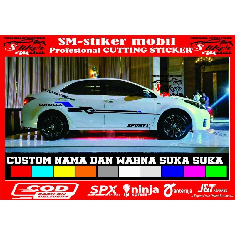 Jual stiker mobil vios sedan corona civic mercy dll stiker variasi ...