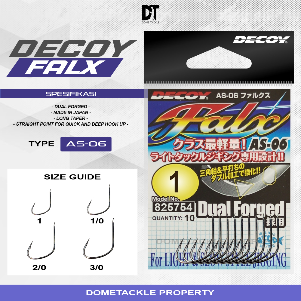 Jual Decoy Pike AS-06 Single Hook Kail Pancing Jigging 1/0 2/0 3/0 4/0 ...