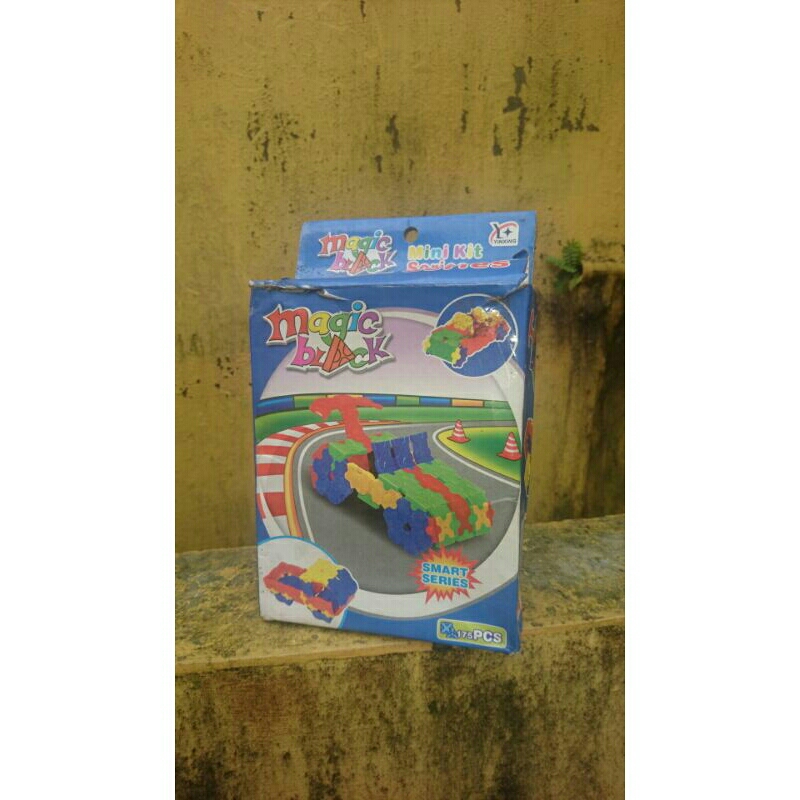 Jual Mainan Balok Puzzle Magic Block Roadster (S3cond) | Shopee Indonesia
