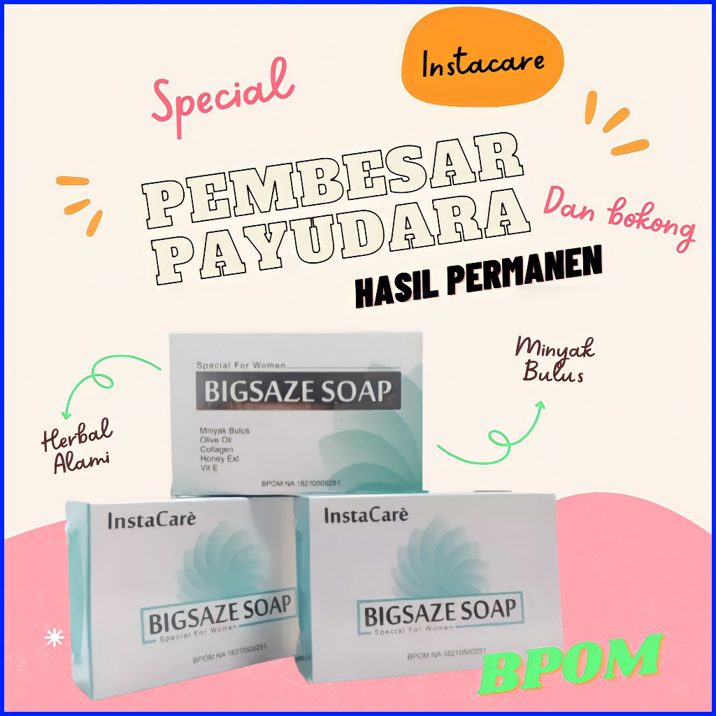 Jual (Privasi aman) Bigsaze soap sabun pembesar payudara dan bokong ...