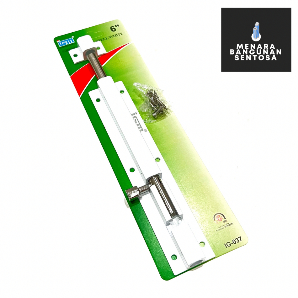 Jual Grendel Aluminium Stainless IGM 6 Inch Putih Hitam - Gerendel ...