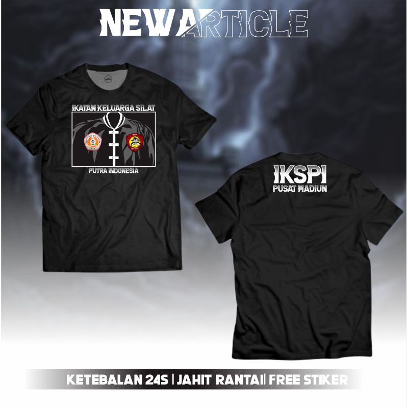 Jual Kaos Distro Pencak Silat Ikatan Keluarga Silat Putra Indonesia IKSPI Pusat Madiun Sablon ...