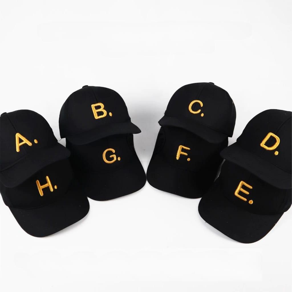 Jual Topi Anak inisial Huruf Alfabet A-Z Laki laki Perempuan 2-10 tahun ...