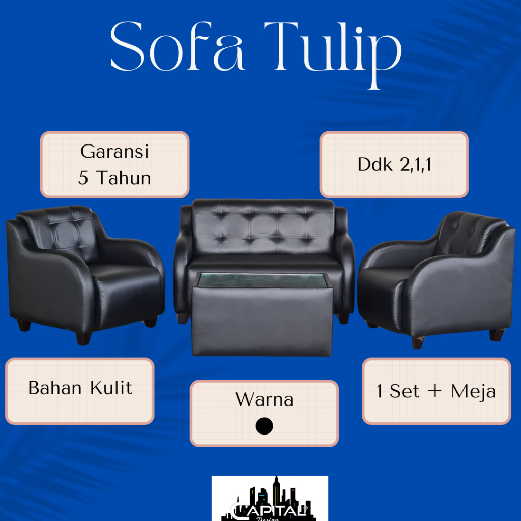 Jual Sofa Capital - Tulip | Shopee Indonesia