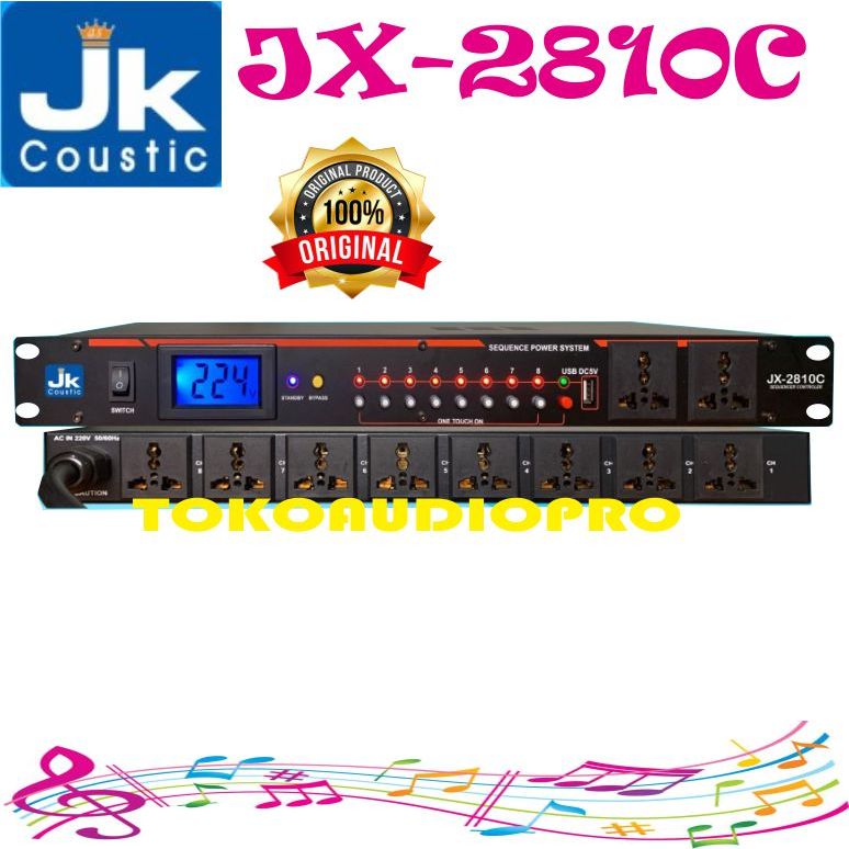 Jual Power Sequencer JX 2810C Jk Coustic Jx2810 Power Squenser Listrik ...