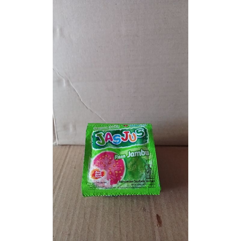 Jual ( 1renteng ) jasjus minuman instan serbuk rasa jambu, 1renteng isi ...