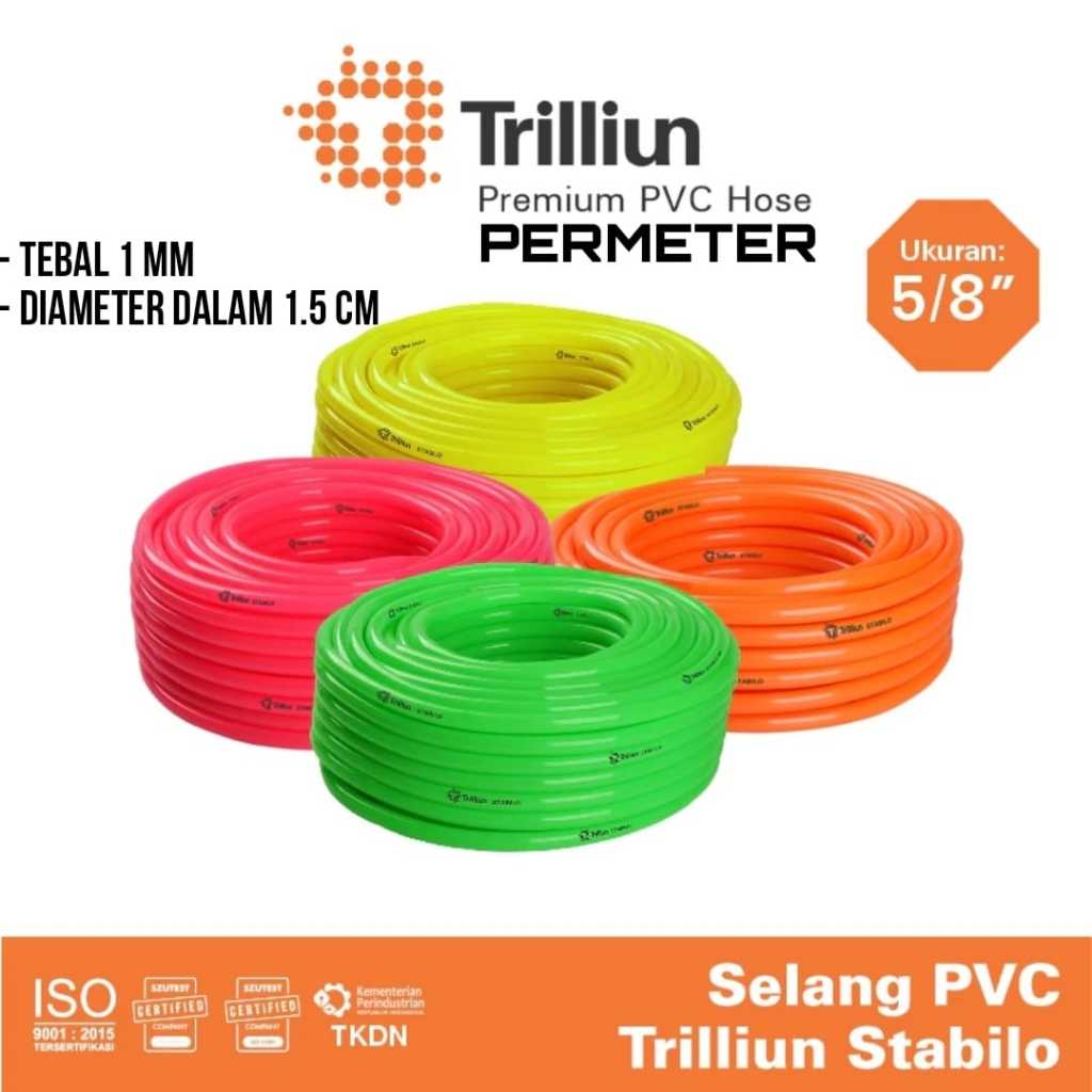 Jual Selang Air Stabilo Trilliun 5/8" Inch Lentur dan Elastis Harga ...