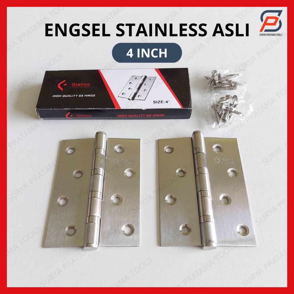 Jual Engsel Pintu 4 Inch Stainless Asli Engsel Pintu Jendela 4" Inci ...