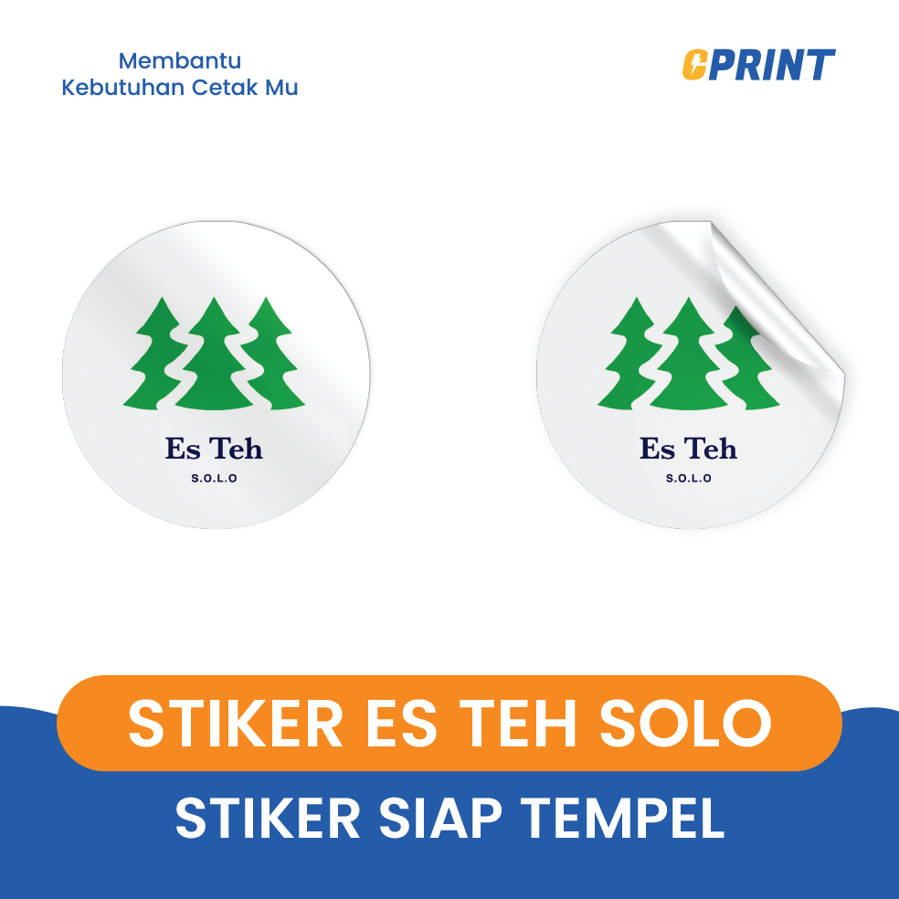 Jual Stiker Es Teh Solo Depan Belakang – Custom Logo / Desain Sendiri ...