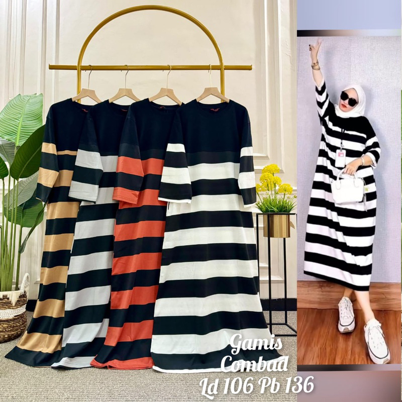 Jual Midi Dress Salur Viral | Shopee Indonesia