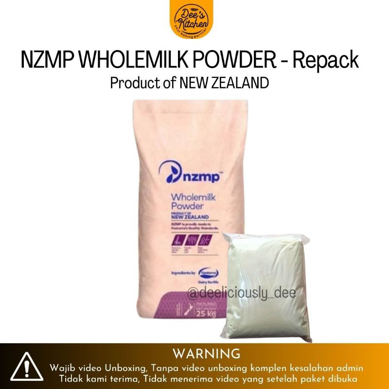 Jual [Repack 1kg] NZMP Wholemilk Susu Bubuk NZMP 1kg | Shopee Indonesia