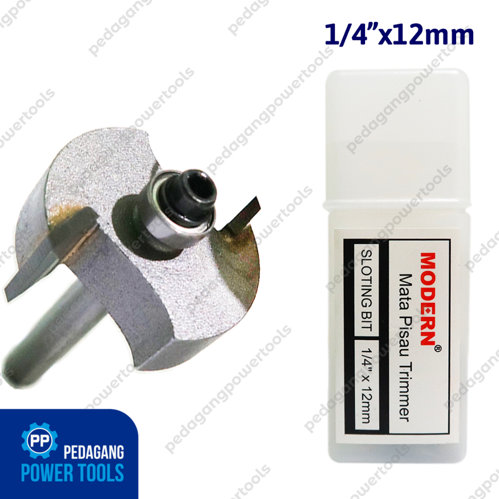 Jual MATA SLOTING BIT 12 MM MESIN PROFIL KAYU WOOD TRIMMER ROUTER ...