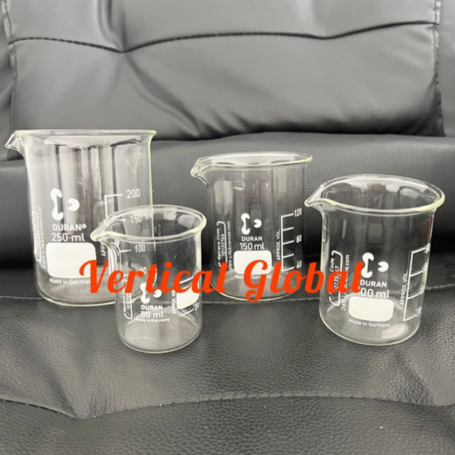 Jual Beaker Glass LF 250 ml Duran Kaca | Shopee Indonesia