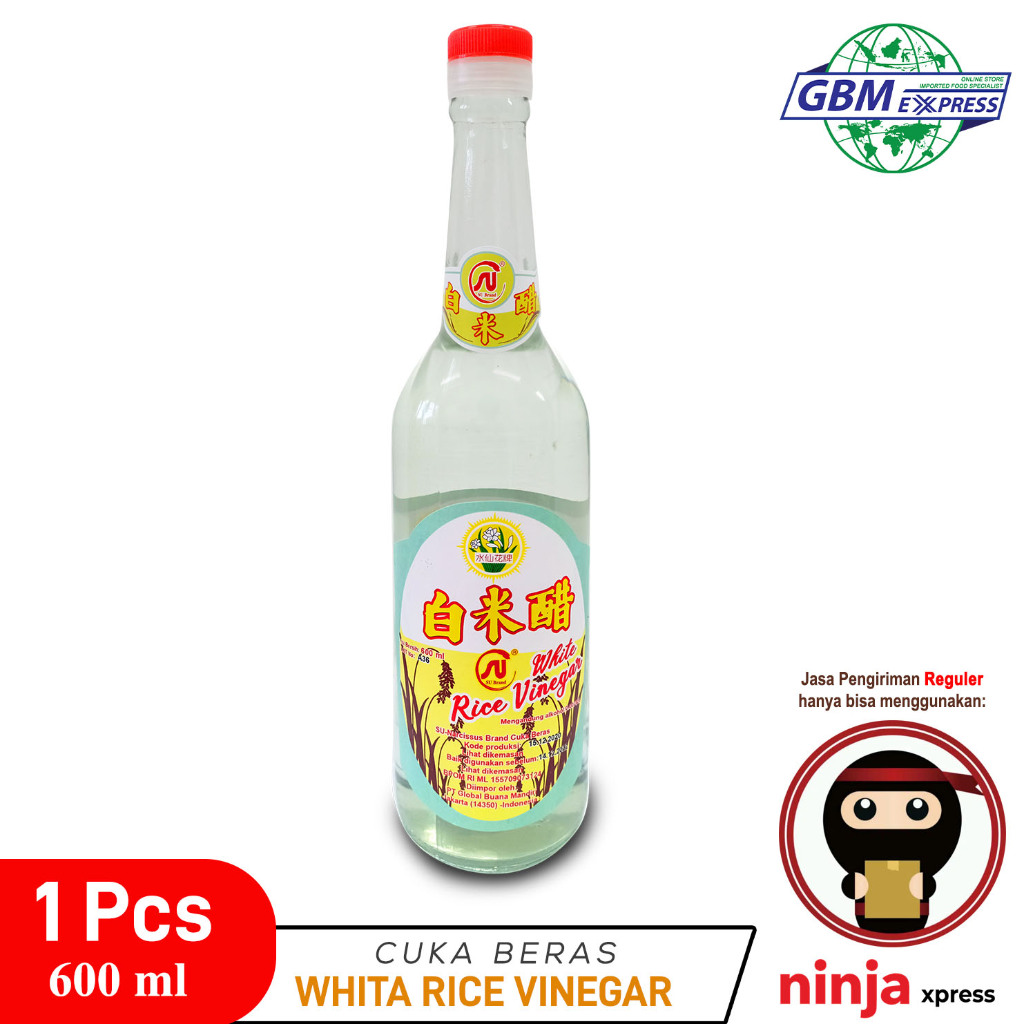 Jual SU Brand White Rice Vinegar 600ml - Cuka Putih | Shopee Indonesia