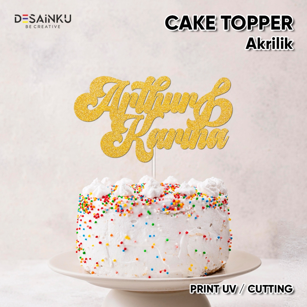 Jual Custom Akrilik Cake Topper / Acrylic Hiasan Kue / Tulisan Akrilik ...