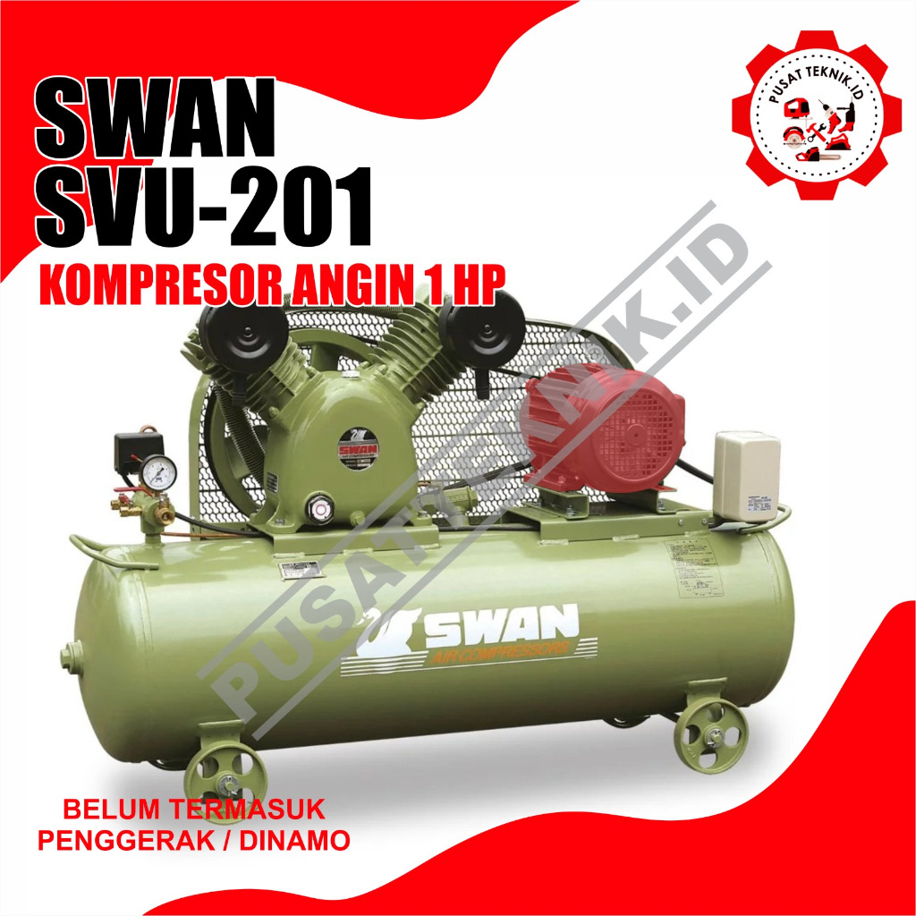 Jual KOMPRESSOR SWAN 1HP SVU 201 KOMPRESSOR UNLOADING SWAN SVU201 85L ...