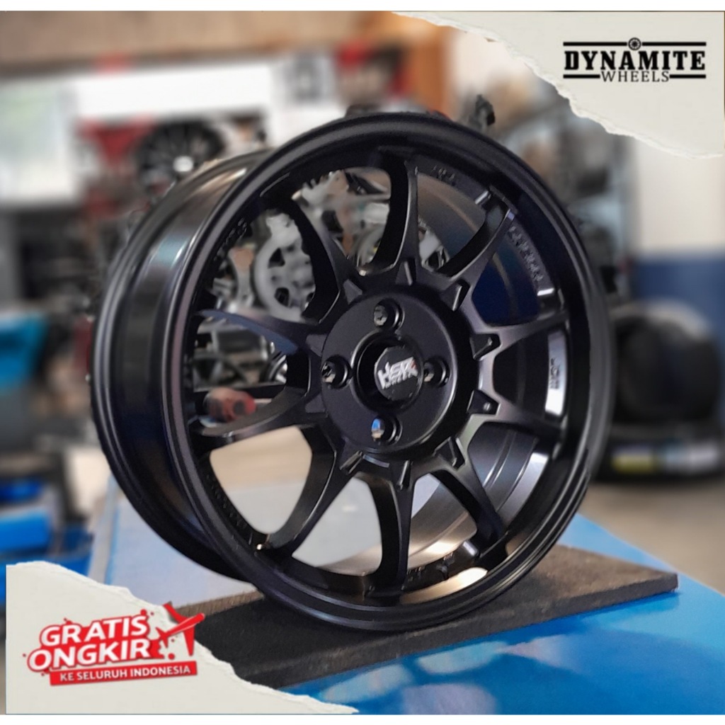 Jual Velg HSR Boroko SRD Ring 16 Single Pcd 4 x 100 Buat Toyota Yaris ...