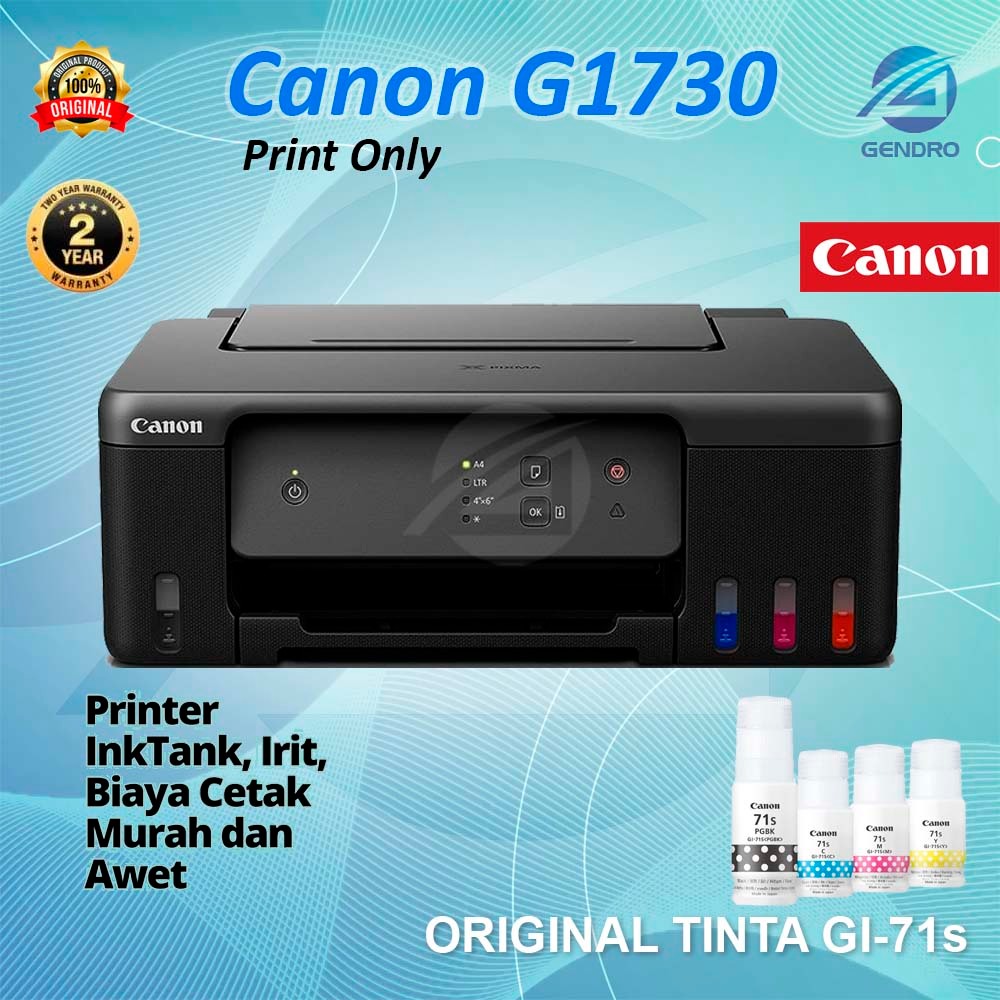 Jual Printer Canon PIXMA G1730 Color Print Printer G-1730 Print Only ...