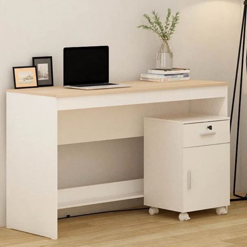 Jual MEJA KANTOR DENGAN NAKAS TERBARU MEJA KERJA MINIMALIS MEJA ARJUNA ...