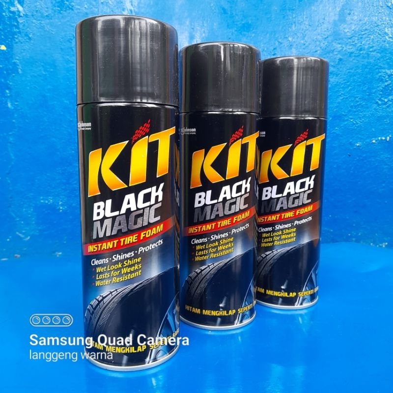 Jual Kit Black Magic Instant Tire Foam / Semir Ban Semprot Aerosol ...