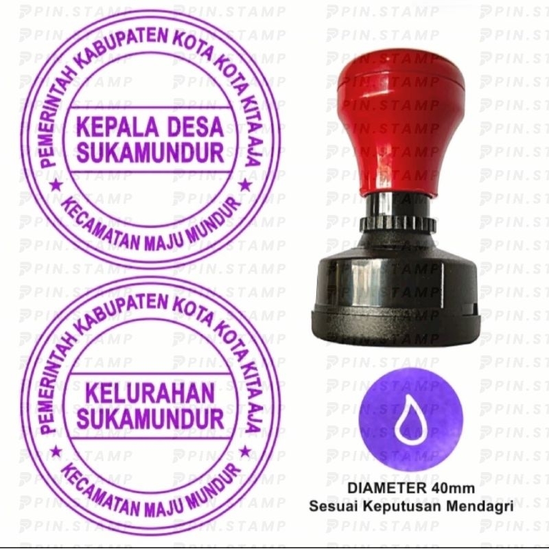 Jual STEMPEL KEPALA DESA ATAU KELURAHAN SESUAI PERMENDAGRI | Shopee Indonesia