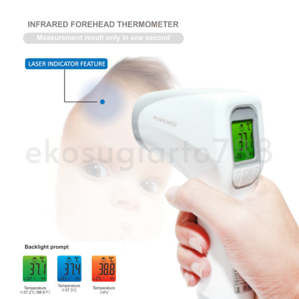 Jual Puremed Thermometer Gun / Termometer Tembak Pengukur Suhu Badan ...