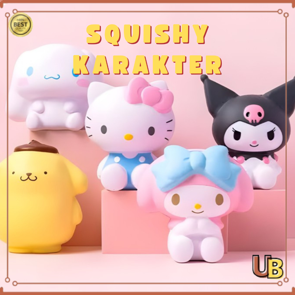 Jual Squishy Mainan Anak Karakter Sanrio Squeeze Chubby Stress Release ...