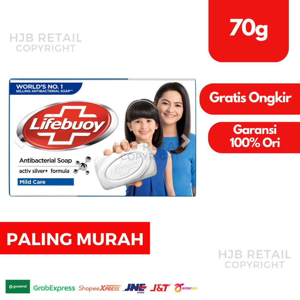 Jual Lifebuoy Sabun Batang Antiseptik Mild Care 70g / Sabun Batang ...