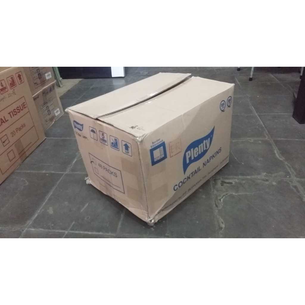 Jual Tissue Cocktail Napkin Plenty Brown 2 Ply / Tissue Meja ( 100 ...
