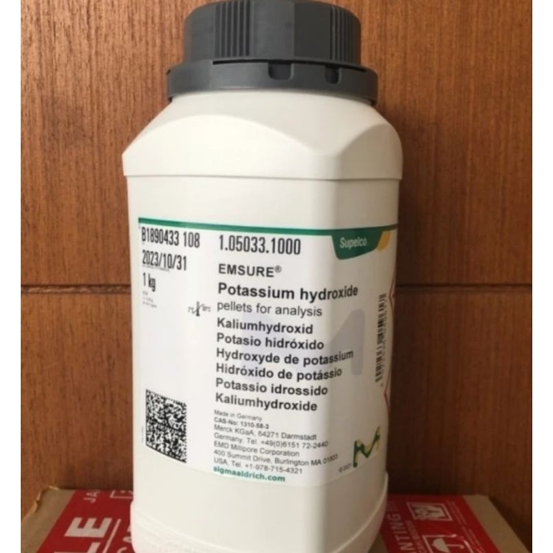 Jual Pottasium Hydroxide / KOH 1KG MERCK | Shopee Indonesia