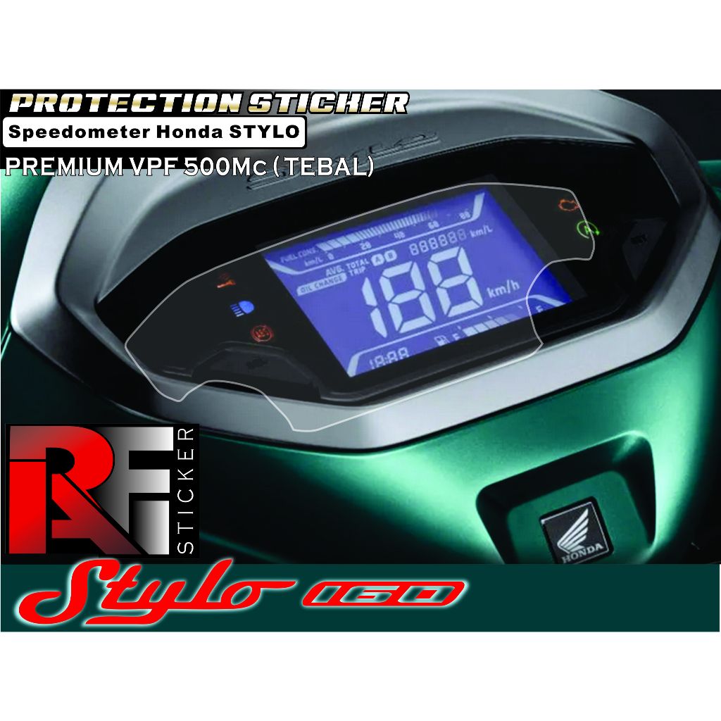 Jual STICKER SPEEDOMETER HONDA STYLO 160 PREMIUM TEBAL | Shopee Indonesia