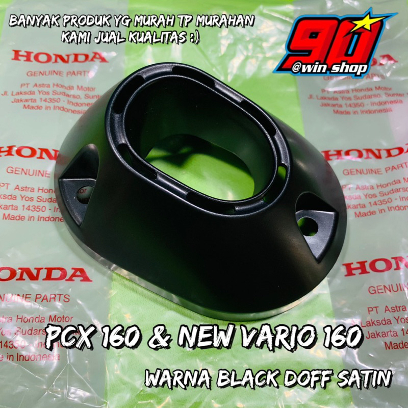 Jual moncong HITAM DOFF cover ujung tutup knalpot honda PCX 160 New ...