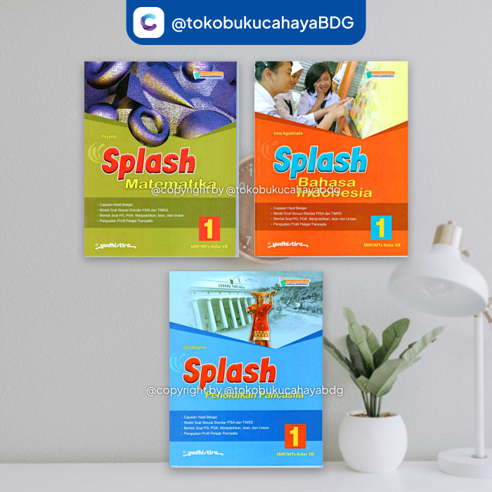 Jual Paket Buku Splash Kelas 7 SMP Yudhistira Kurikulum Merdeka Matematika Bahasa Indonesia ...