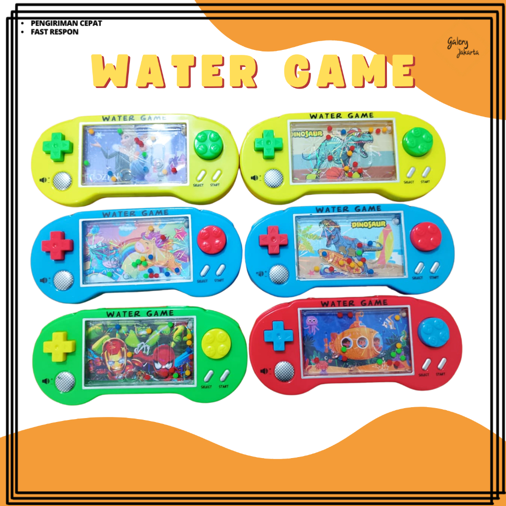 Jual Mainan Anak Jadul Gameboy Air / Gembot Air/Water Game/Air Ring ...