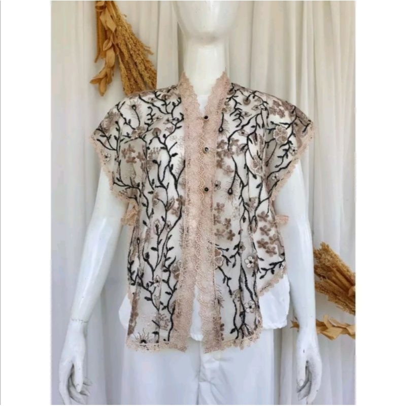 Jual Vest Lace Tille Vace brukat Vest Kondangan Outer Kondangan Outer ...