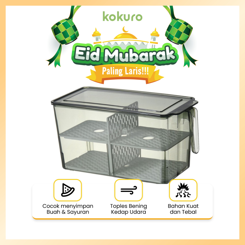 Jual Kokuro - Food Storage Kontainer Makanan Kulkas Transparan Food Box ...