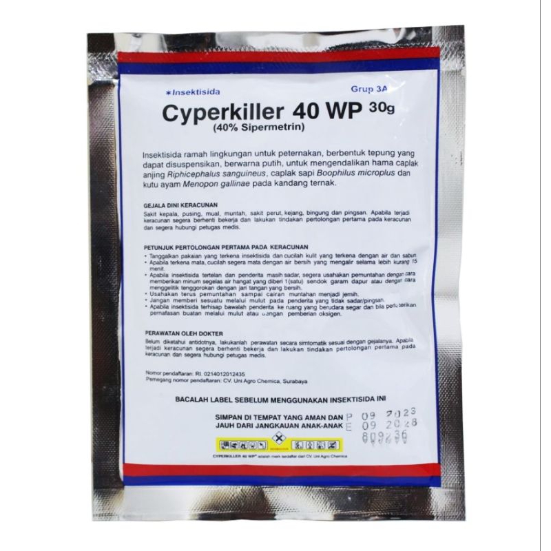 Jual Cyperkiller 40 WP Obat Anti Hama Kutu Serangga Rumah Walet Asli ...