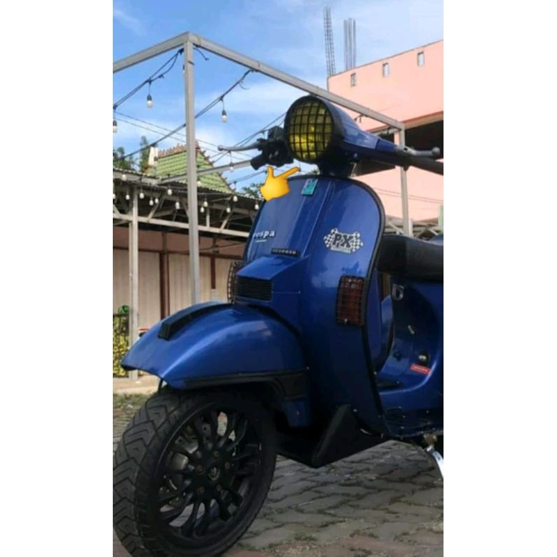 Jual Gril grill jaring lampu headlamp reflektor lampu depan vespa new ...