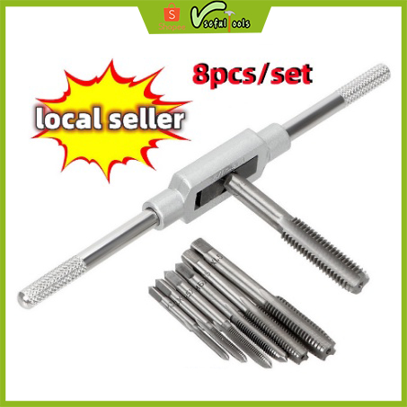 Jual Usefultools Set Hand Tap M3-M12 Senai Drat Derat Ulir Baut 8pcs Alat Pembuat Drat Baut 5/6 ...