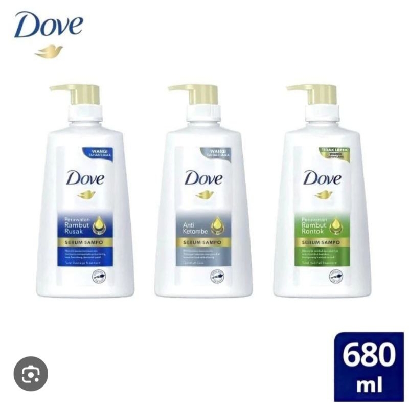 Jual dove sampo pump 430ml dan 680ml | Shopee Indonesia