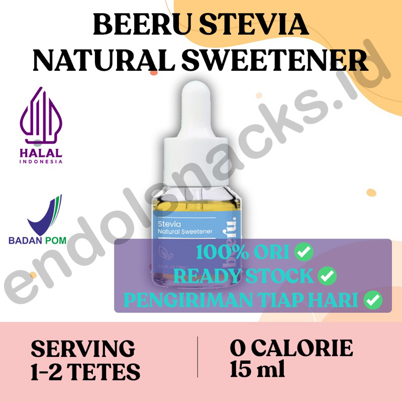 Jual BEERU SWEETENER PEMANIS CAIR STEVIA 15ml | Shopee Indonesia